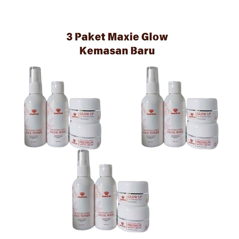 Jual Kemasan Baru Paket isi 2 dan 3 Maxie glow isi 4 ( Toner / Facial ...