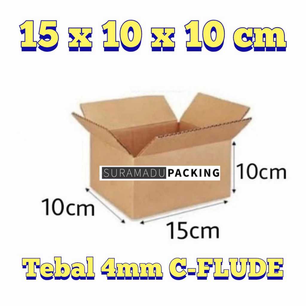 Jual Kardus box karton packing 15x10x10 cm Packing Polos dan Tebal 4mm ...