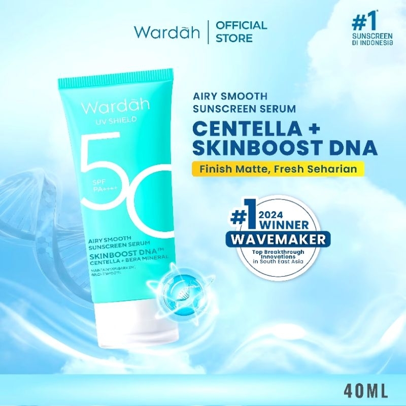 Jual Wardah UV Shield Airy Smooth Sunscreen Serum SPF50 PA++++ (25ml) | Shopee Indonesia