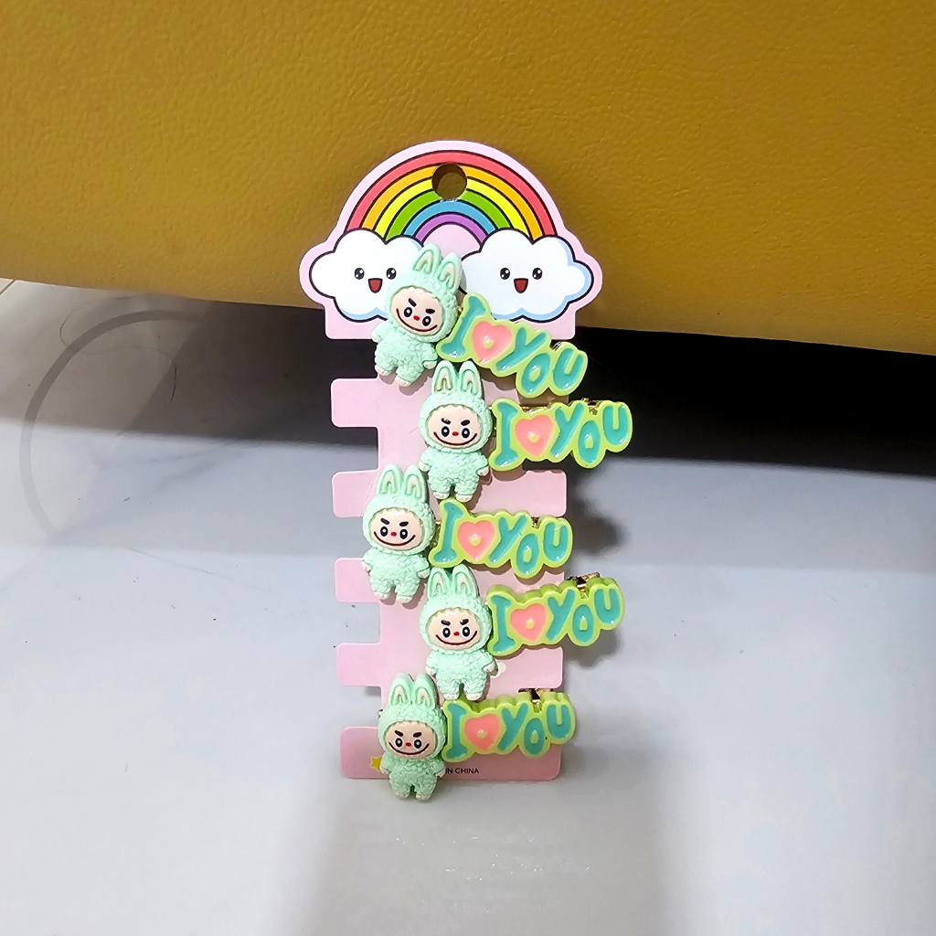 Jual (35PC = 1KG) PB 081 JEPIT LABUBU RAMBUT ANAK 5 PC KLIP RAMBUT ...