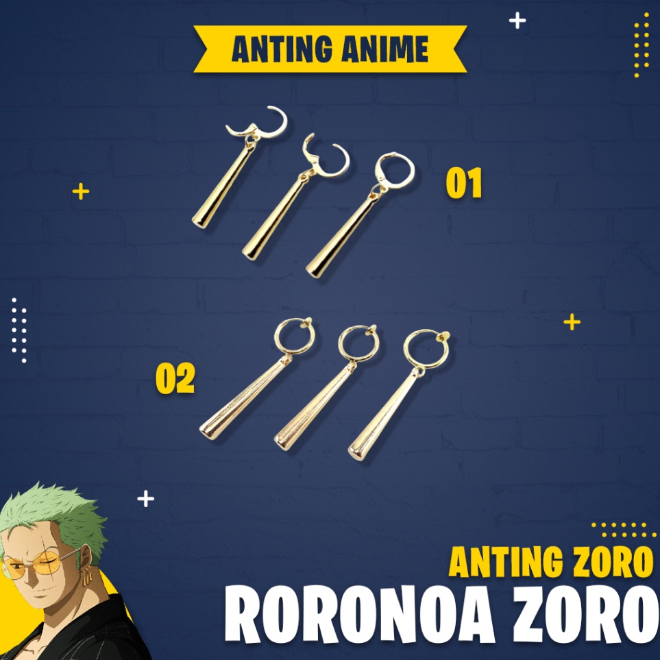 Jual KODE T99C Anting Roronoa Zoro One Piece Cosplay Anime | Shopee ...