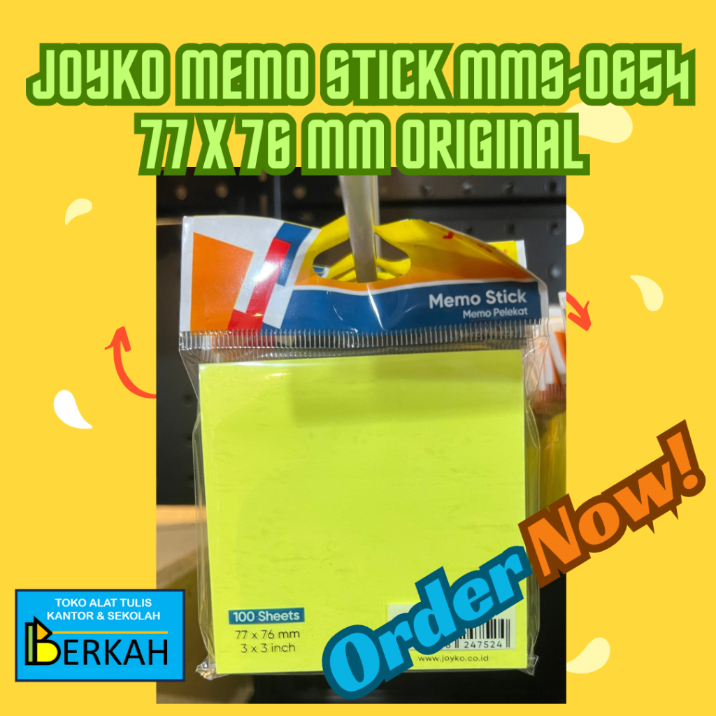 Jual Memo Stick Joyko MMS 0654 77 x 76 mm Original | Shopee Indonesia