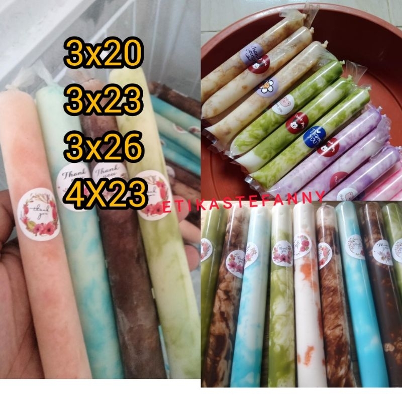 Jual (250GRAM) PLASTIK ES MAMBO/ES LILIN MERK CAKRA UK 3x20,3X23, 3X26 ...