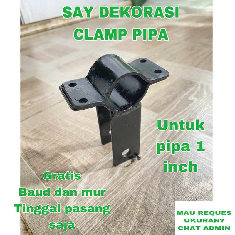 Jual SAY DEKORASI TYPE 82 /Clamp/klem pipa/klem bulat/clamp pipa 1 inch ...