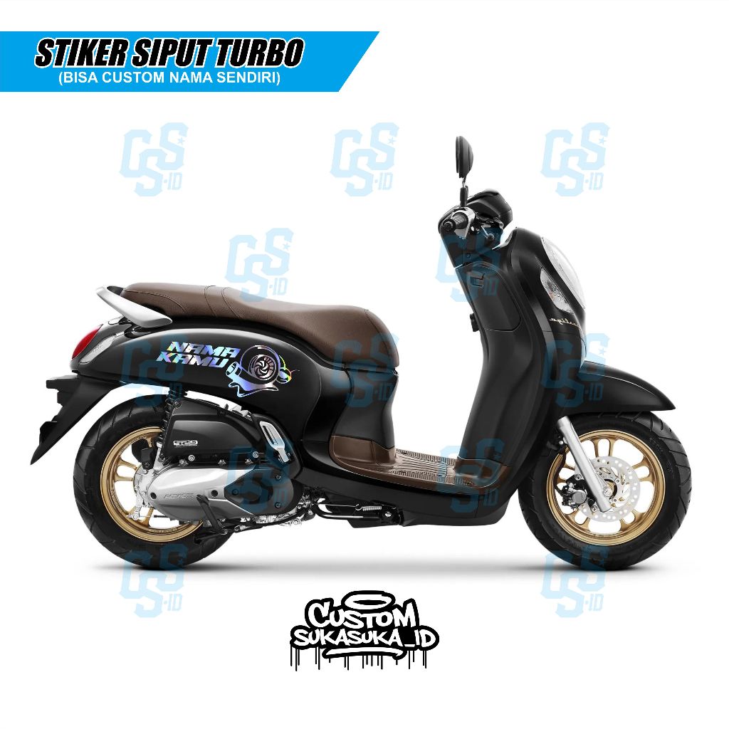Jual Stiker Siput Turbo - Stiker Motor Scoopy Fino Fazzio Genio Dll ...