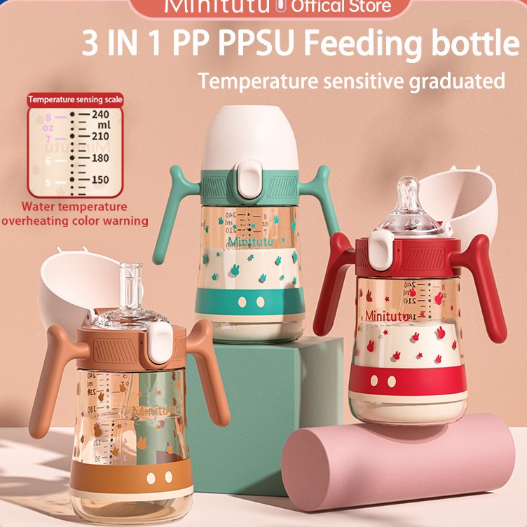 Jual Paling Puas MInitutu 3 IN 1 Botol Susu Rasa suhu PPPPSU Bahan ...