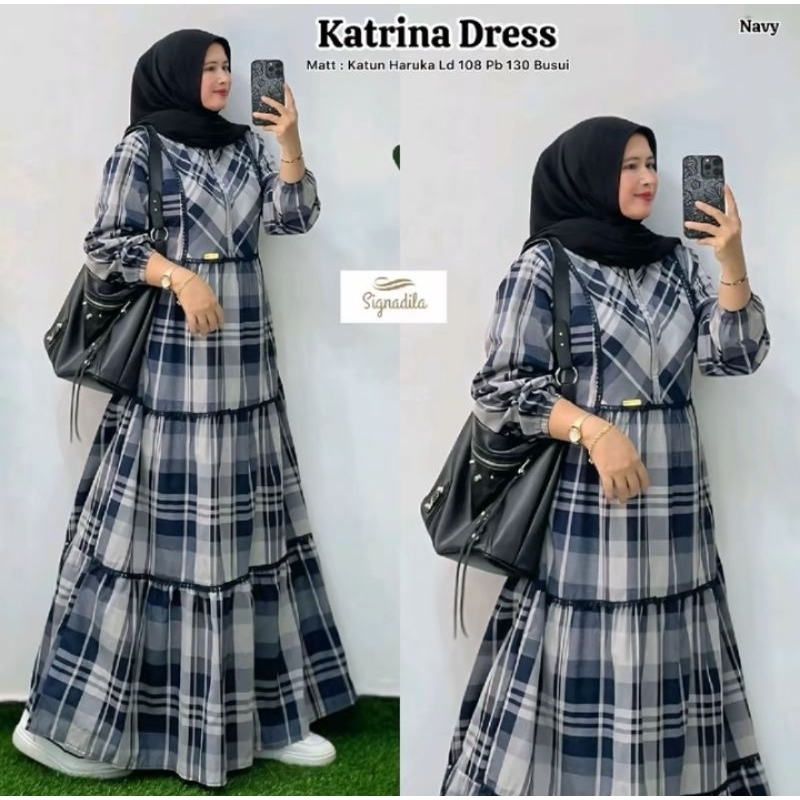 Jual KATRINA DRESS KATUN HARUKA MIX RENDA | Shopee Indonesia