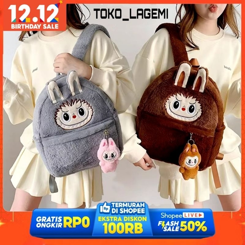 Jual Tas Ransel Boneka Wanita Karakter Labubu Tas Ransel Sekolah Anak Dewasa Backpack Wanita ...