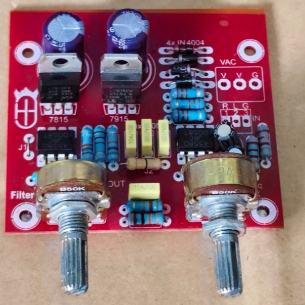 Jual filter subwoofer 2 potensio kit filter subwoofer crossover LPF ...