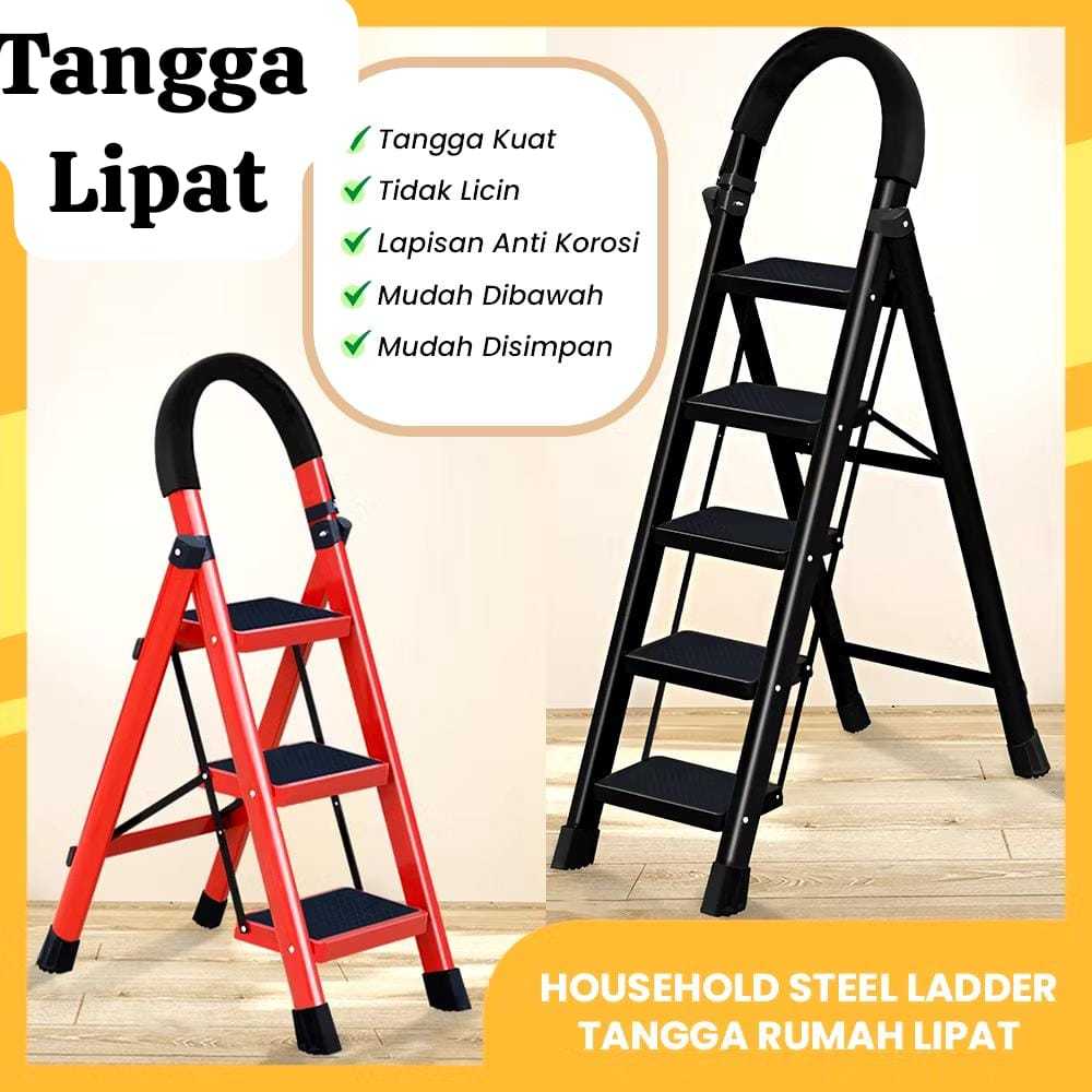 Jual Tangga Rumah Lipat Tangga Besi Lipat 3/4/5/6 Household Steel | Shopee Indonesia