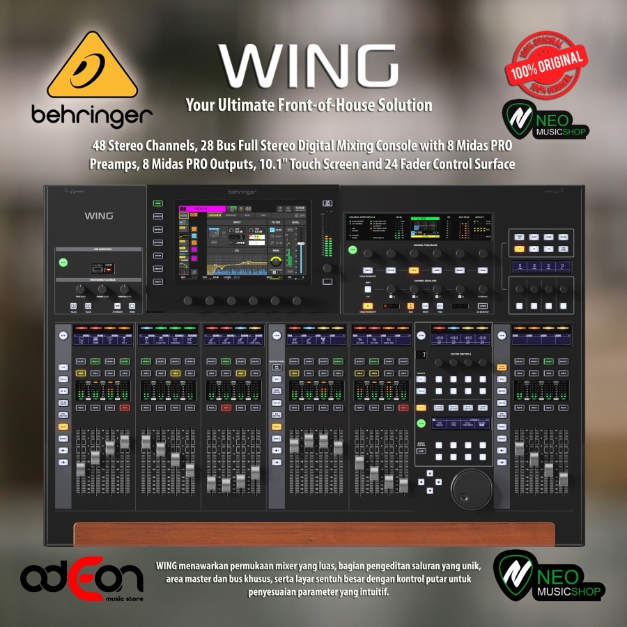 Jual Behringer WING BLACK 48-Channel, 28-Bus Full Stereo Digital Mixing ...