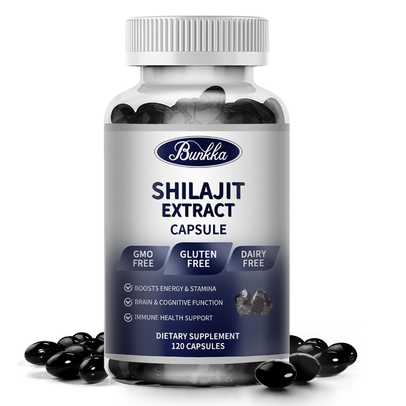 Jual Bunkka Shilajit Kapsul Suplemen Murni Dengan Zat Besi, Seng, dan ...