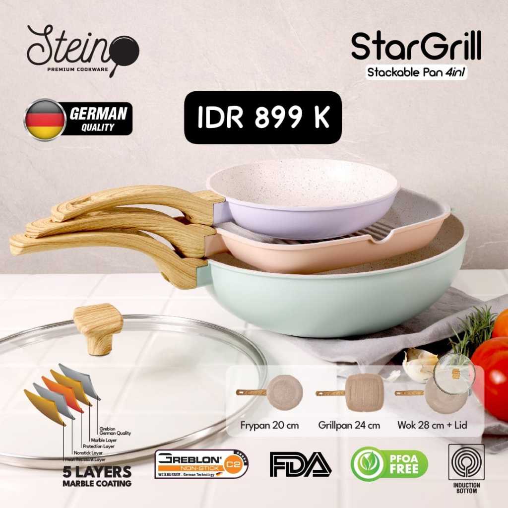 Jual Stein Steincookware Star Grill Pan StarGrill pan Stargrillpan 4 in ...