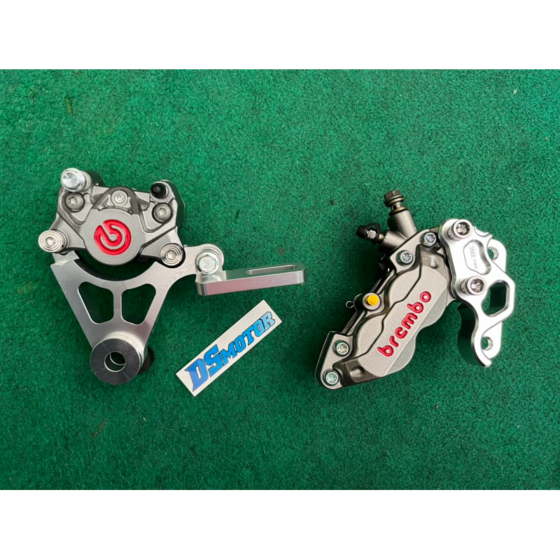 Jual sepaket kaliper brcmbo 4P dan 2P axial set breket braket dudukan PNP MXking MX King 155 ...
