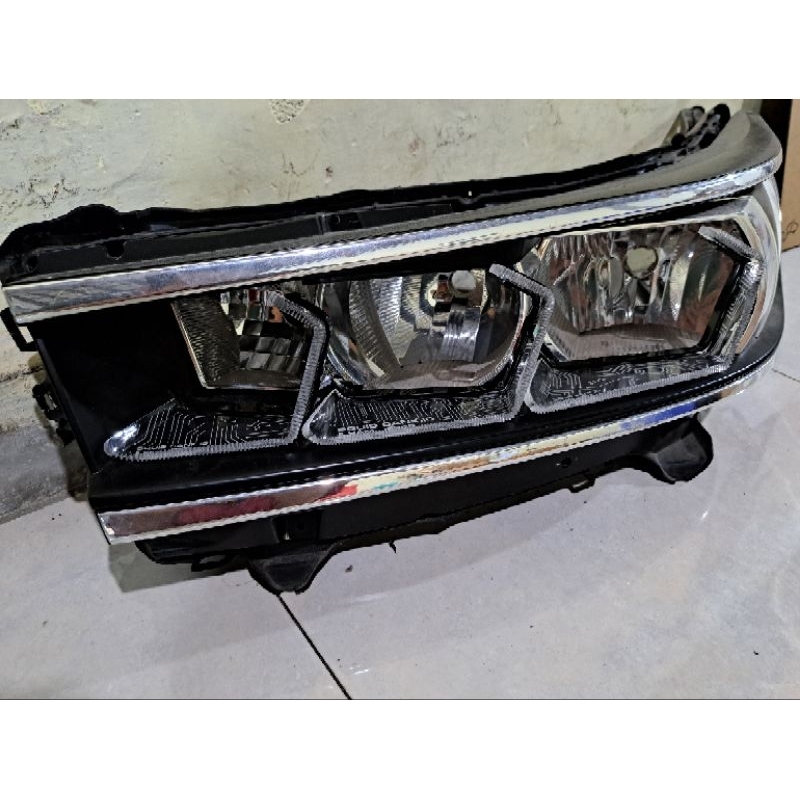 Jual Slim Frame TRIPLE HEXAGONAL PRO Lampu Headlamp Innova Rebon G V ...