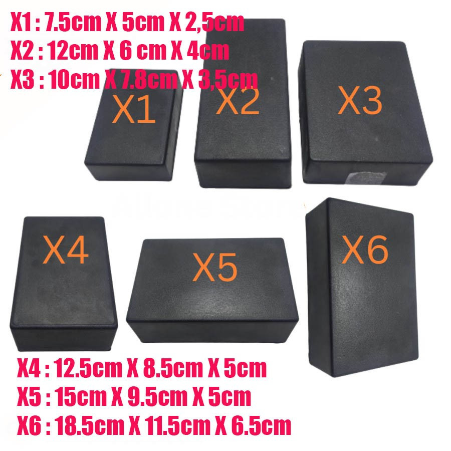 Jual BOX UNIVERSAL BOX PLASTIK MULTI X1 X2 X3 X4 X5 X6 kotak tebal pvc hitam baut skrup casing ...
