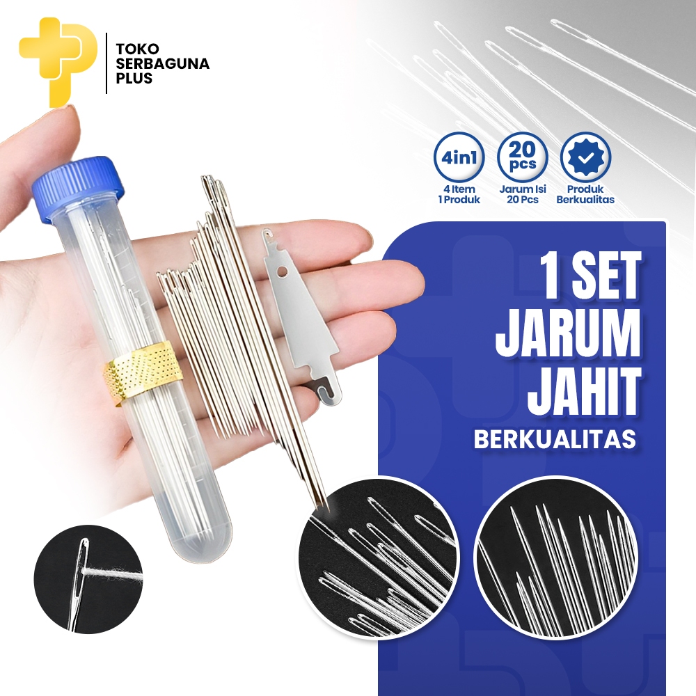 Jual [20 PCS] Mata Jarum Benang Jahit Baju Selimut Serbaguna Lubang ...