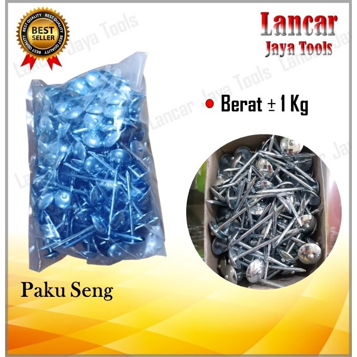 Jual Paku SENG 2”inch Polos Harga per PACK 1 KG +-950gr / Paku Payung 2 ...