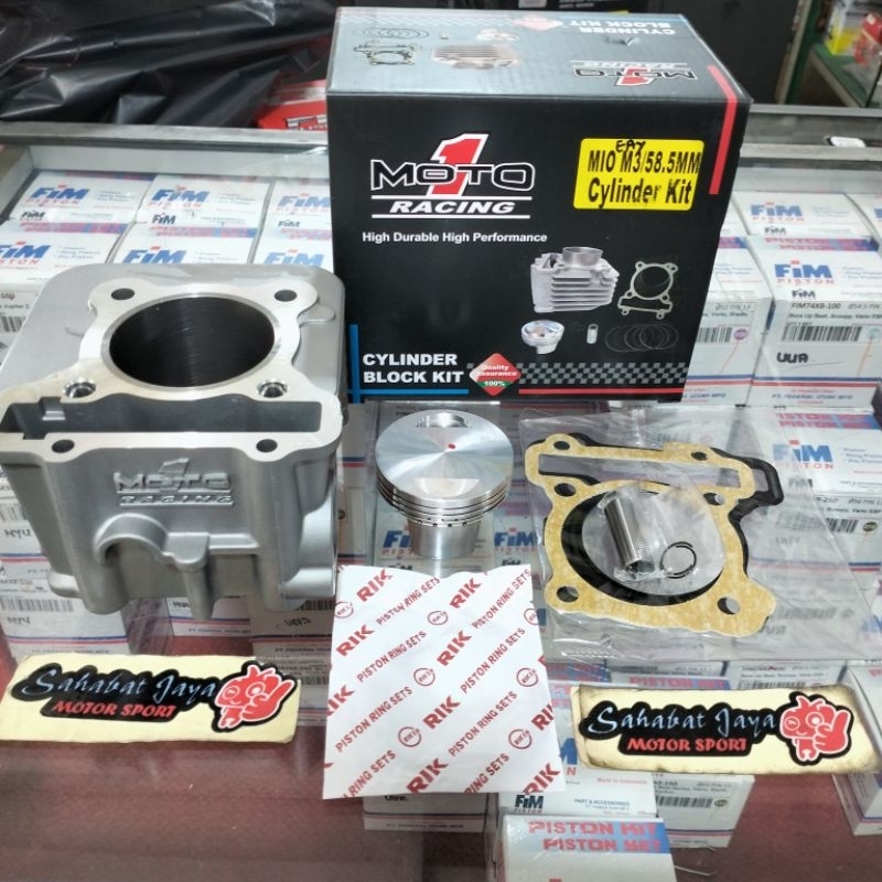Jual Blok Seher Set Moto 1 Racing Mio M3 Fino Fi 125 New GT 125 58,5MM | Shopee Indonesia