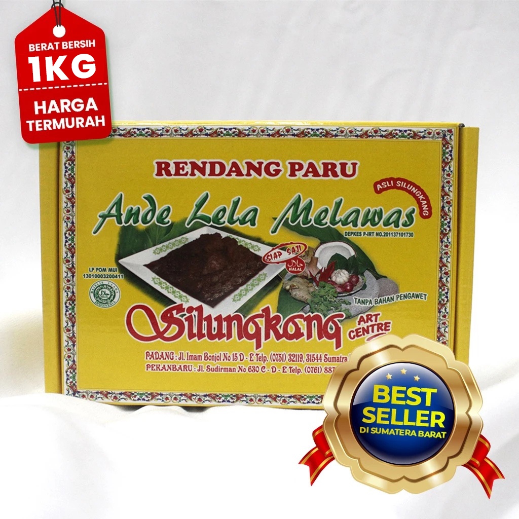 Jual [ 1 Kg ] Rendang Paru Asli Padang "Ande Lela Melawas" Khas ...