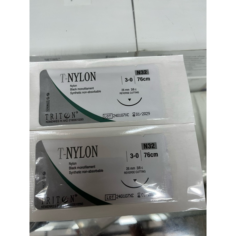 Jual Benang jahit medis T-NYLON 3/0 per pcs | Shopee Indonesia