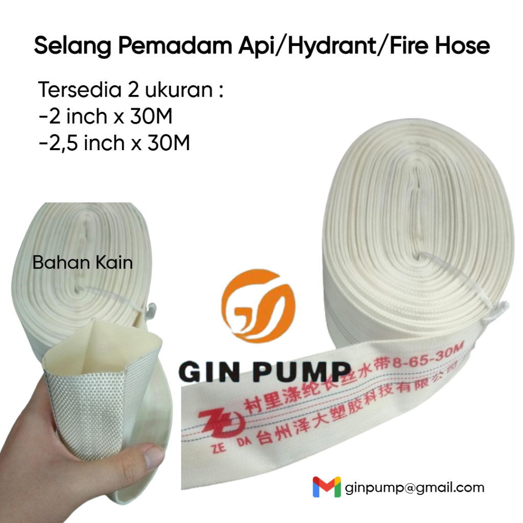 Jual Selang Pemadam Api / Hydrant / Fire Hose Bahan Kain 2inch / 2 ...