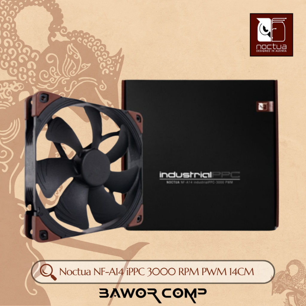 Jual Noctua NF-A14 iPPC 3000 RPM - Industrial Fan PWM 14CM 140mm ...