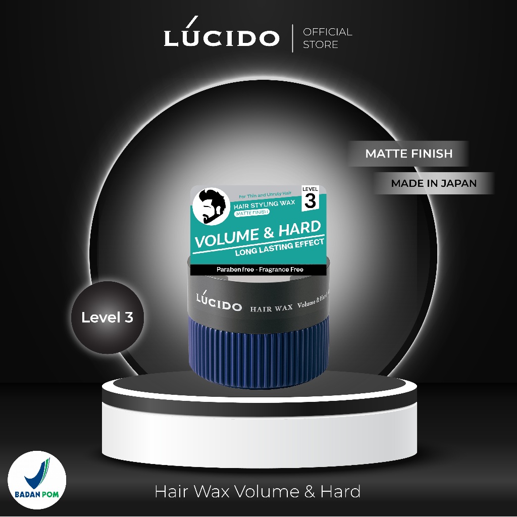 Jual LUCIDO Men Hair Wax Volume & Hard (Level 3) | Shopee Indonesia