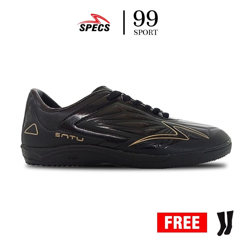 Jual Sepatu Futsal Specs Accelerator Satu pria hitam gold | Shopee ...
