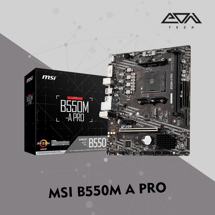 Jual MSI B550M A PRO MOTHERBOARD AMD Ryzen AM4 Micro ATX DDR4 | Shopee ...