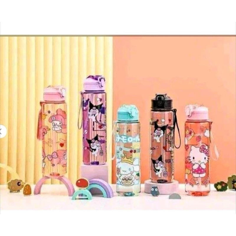 Jual BOTOL MINUM KUROMI 900 ML | Shopee Indonesia