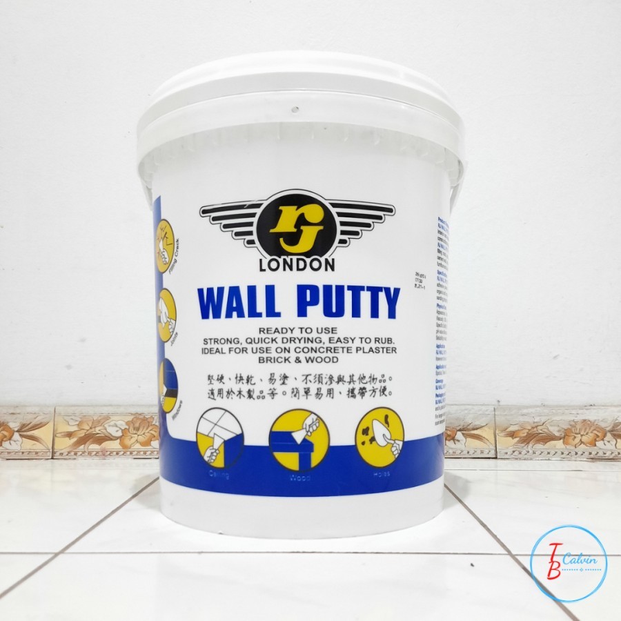 Jual Plamir Tembok RJ London 25 kg / Wall Putty / Dempul Tembok 25kg ...