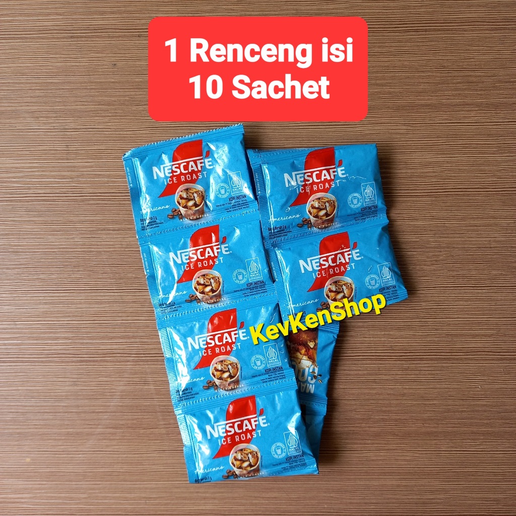 Jual Kopi NESCAFE ICE ROAST AMERICANO Hitam Black Coffee Harga per ...