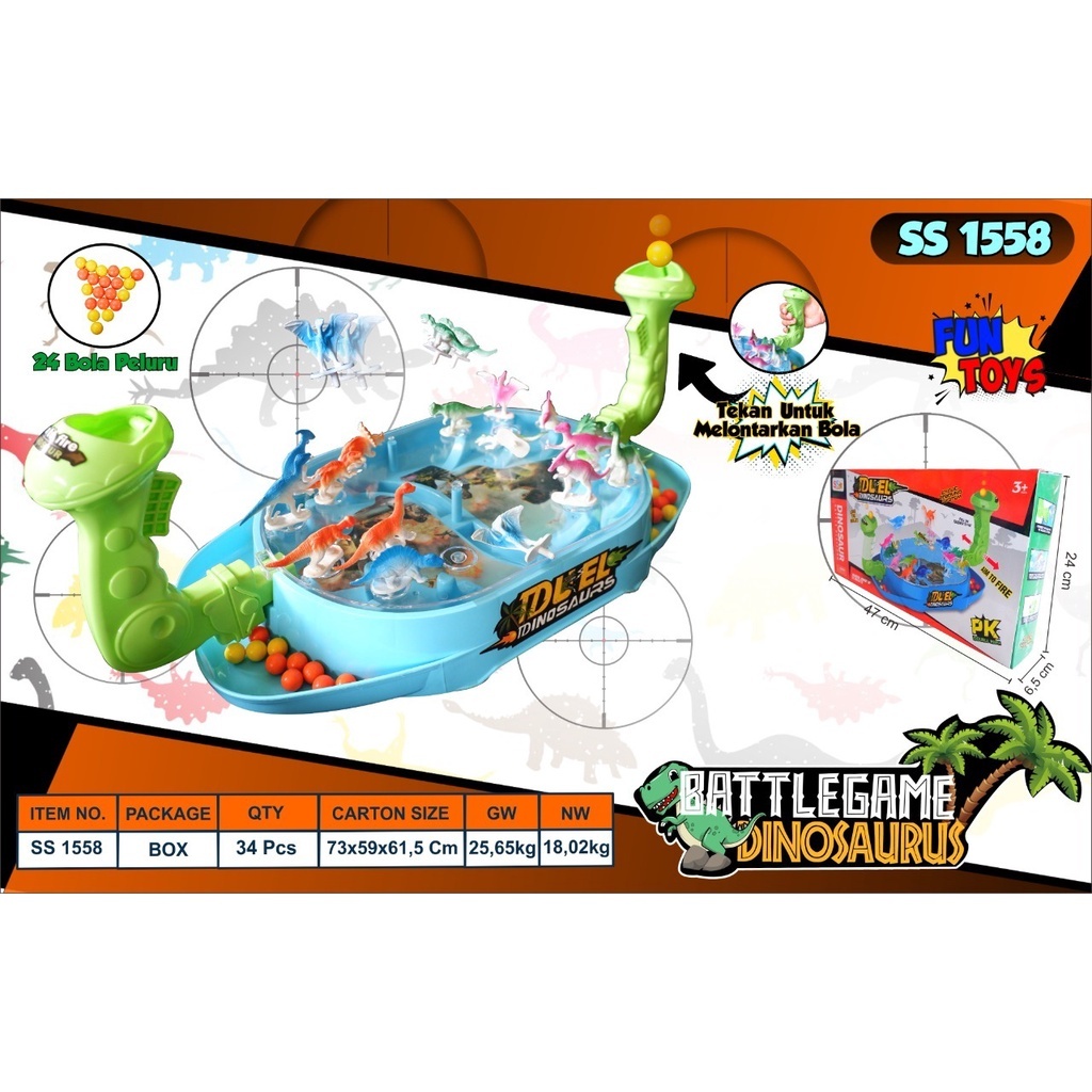 Jual Mainan Anak Duel Dinosaurus Tembak / Mainan Dinosaurus Battle Duel ...