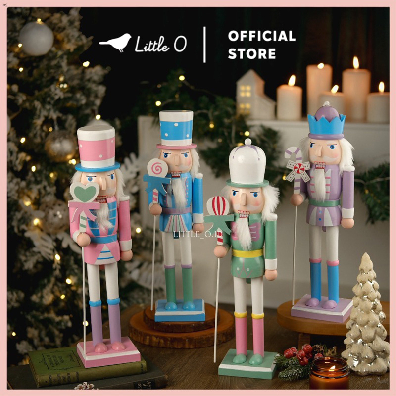 Jual Little O Christmas Nutcracker soldier patung natal dekorasi natal ...
