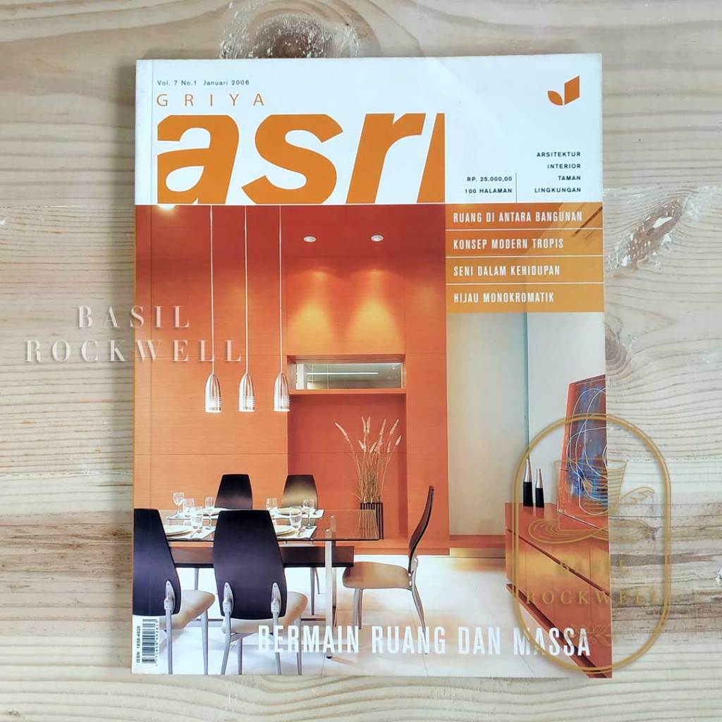 Jual Griya Asri Majalah Arsitektur Edisi Januari 2006 Desain Interior ...
