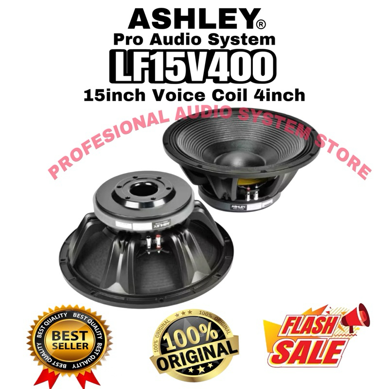 Jual SPEAKER ASHLEY KOMPONEN 15INCH 15 INCH LF15V400 LF 15 V 400 LF 15V400 ORIGINAL ASHLEY ...
