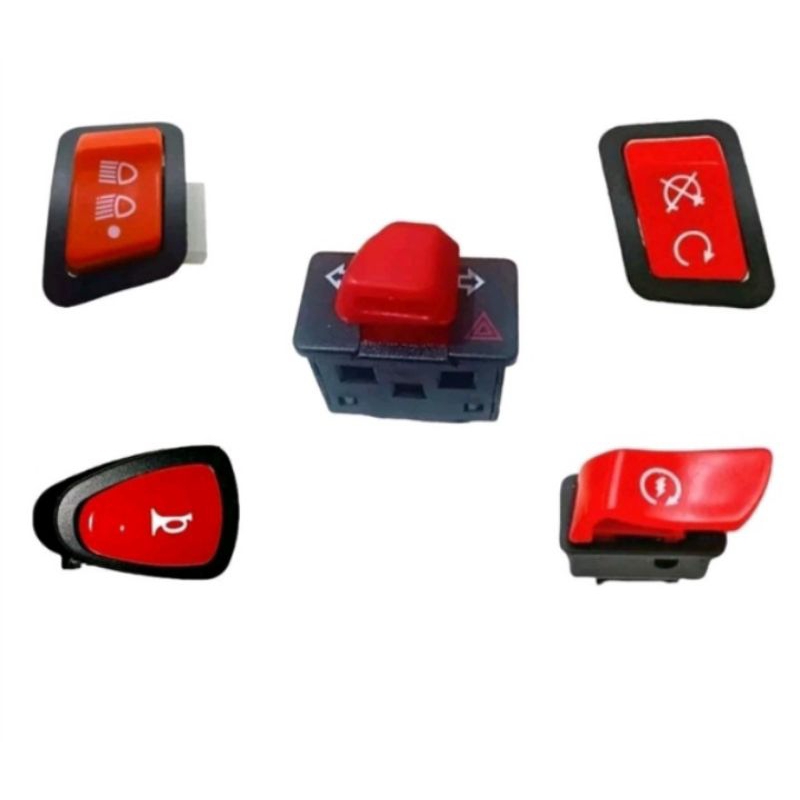 Jual Saklar Tombol Starter Engine Dimmer Warna Merah Vietnam Lampu Beam ...