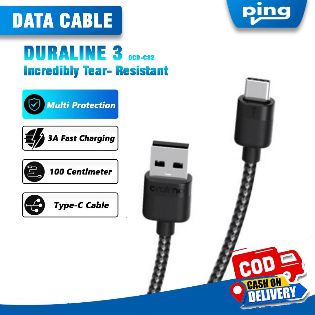 Jual Oraimo Kabel Data Charge Handphone Fast Charging 3A Type-C ...
