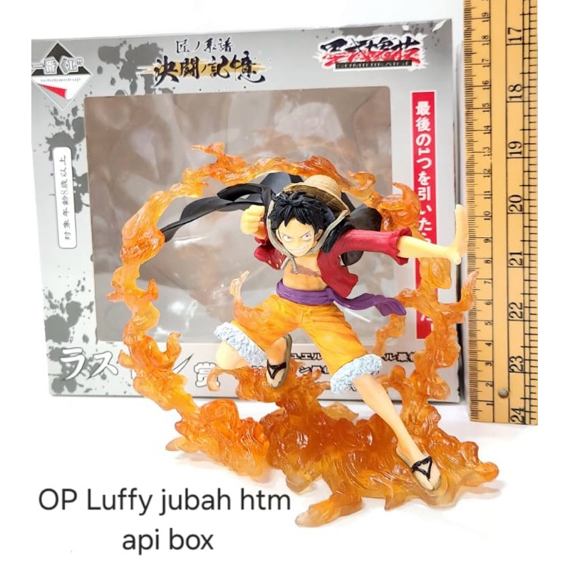 Jual action figure one piece luffy jubah merah api box | Shopee Indonesia