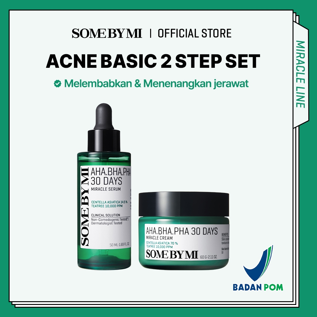 Jual Some By Mi Miracle Acne Basic 2 Step Set | Shopee Indonesia