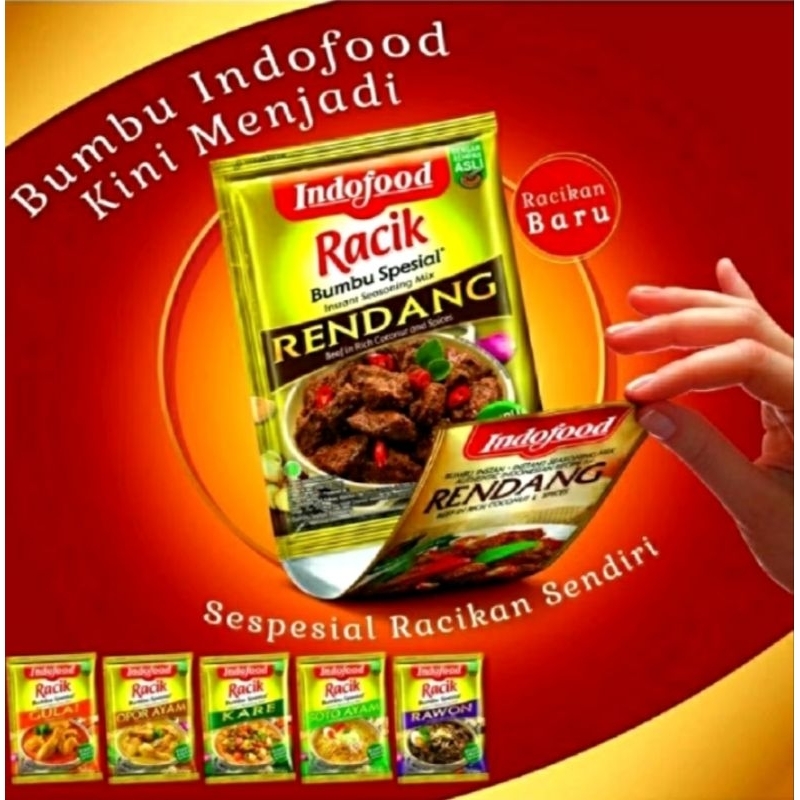 Jual Racik Indofood Rendang / Kare / Rawon / Gule / Soto Ayam / Rendang ...