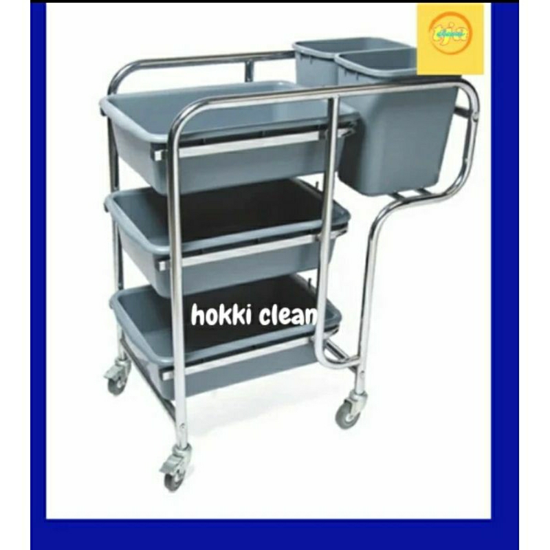 Jual Dinner Collector Cart / Trolley Pengangkut piring kotor | Shopee ...