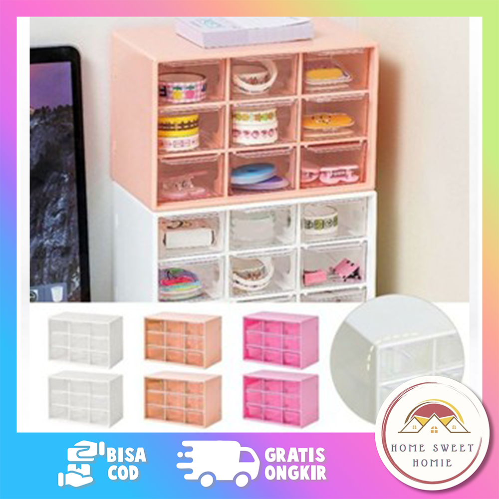 Jual Rak Laci Penyimpanan Laci Mini Serbaguna Lemari Kotak Perhiasan ...