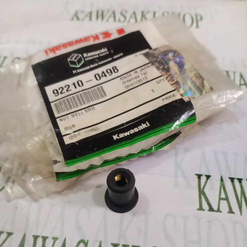 Jual mur baut 5mm ninja 250 ninja r rr original nut well 92210-0498 ...