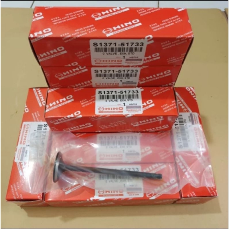 Jual KLEP EX VALVE EXHAUST HINO 500 LOHAN FM26OTI SK200-8 JO8E S1371 ...