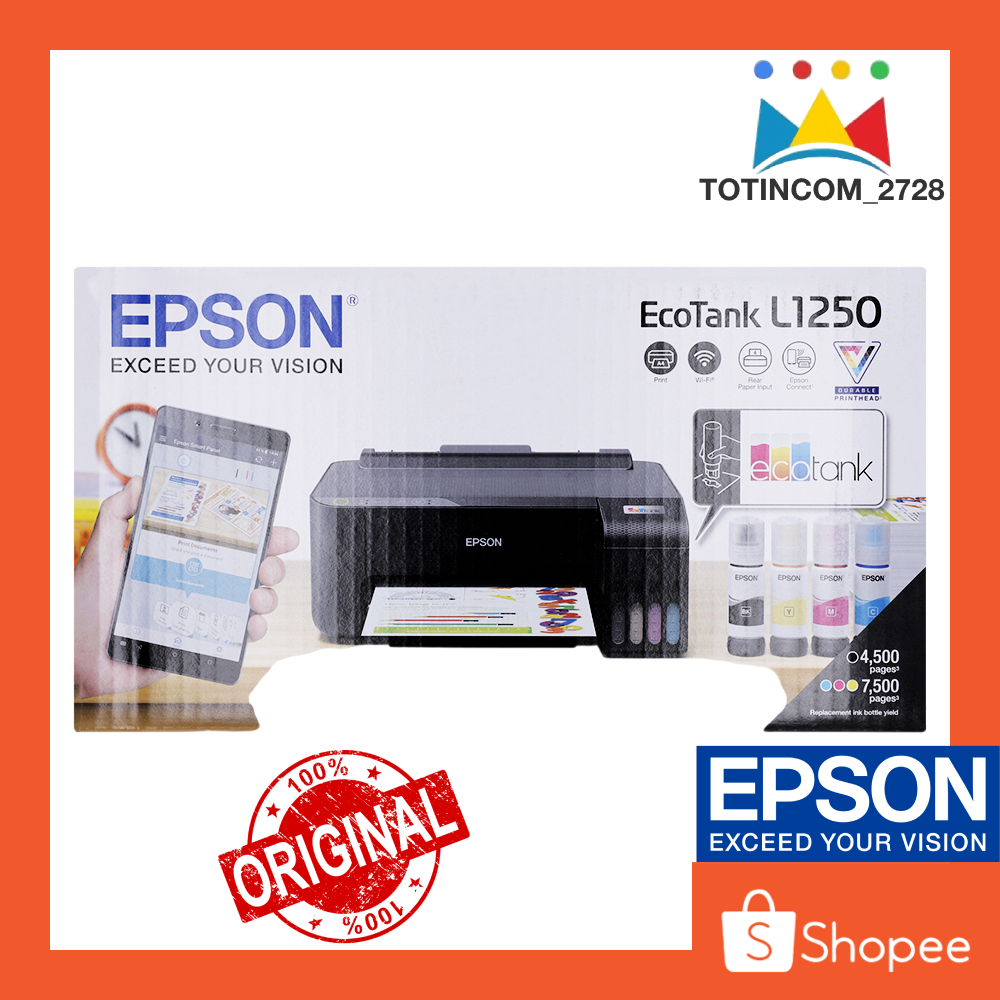 Jual Epson L1250 Printer Wifi A4 Tanpa Bisa Scan dan Copy L 1250 ...