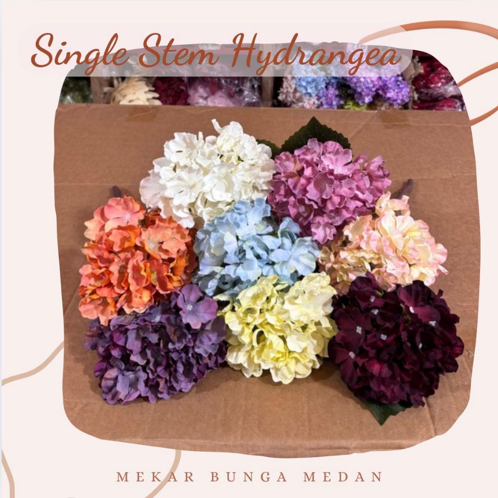 Jual (JB 50) - (8 Warna) Bunga Artifisial Import Premium Single ...