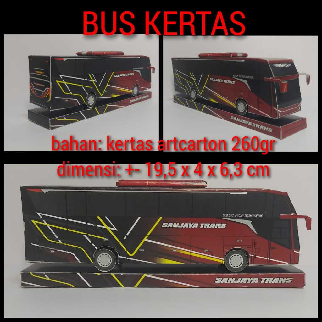 Jual Miniatur Bus Sanjaya Trans Marvel Jetbus 5 - CV Kurnia Project ...