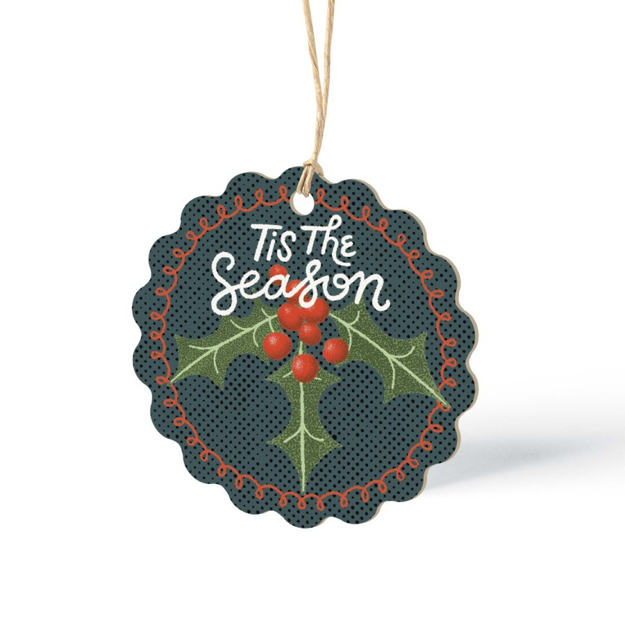 Jual Hang Tag Desain Gift Tag The Season Christmas Ukuran 6 x 10cm ...